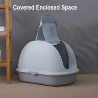 China 68.5cm Closed Cat Litter Box with Splash-Proof Design and Oversized Plastic Construction for sale