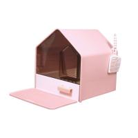 China Odor Proof Modern Kitty Litter Box with 46×24cm Pedal and Large Capacity Drawer for Cats for sale