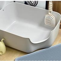 China Large Nonstick Bottom Open Litter Box 45.5×36.5cm High Sided Design with Easy Clean Surface for sale