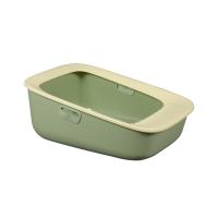 China Semi-Enclosed Cat Litter Box 61x44x25cm with Scoop - Durable PP/PET Material for Multi-Cat Households for sale
