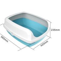 China 56x42x23.5cm Semi-Enclosed Cat Litter Box with Odor Control - 1160g PP PET Construction for Multi-Cat Households for sale
