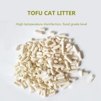 China OEM/ODM Tofu Cat Litter 1.5mm-3mm Diameter Dust-Free Natural Plant Fiber Clumping Pet Litter for sale