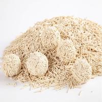 China Natural Tofu Cat Litter 1.5-3mm Dust-Free Clumping with Biodegradable Plant Fiber Formula for sale