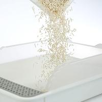China Eco-Friendly Tofu Cat Litter 1.5mm-3mm Dust Free Super Clumping Natural Plant Fiber Pet Litter for sale