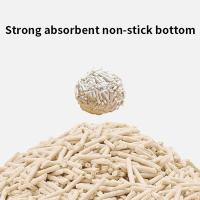 China Approved 100% Chemical-Free Plant-Based Ultra Absorbent Clumping Dust-Free Low Tracking Flushable Tofu Cat Litter for sale