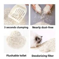 China OEM ODM Cat Litter Supplier Free Samples Customizable Dust Free Bulk Natural Plant Soy Tofu Cat Litter for sale