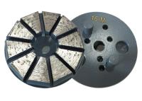 China Diamond Grinding Discs Round Plate Vecro Backed for Polishing Concrete floor for sale