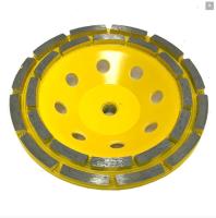 China High Gloss Diamond Maysonry Grinding Cup Wheels with Double Row segments for sale
