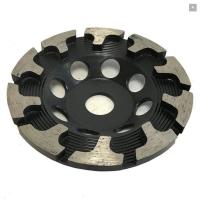 China T Type Segment Diamond Cup Wheel for Concrete Grinding , hard granite and engineered stones for sale