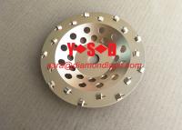China PCD Chip Diamond Grinding Cup Wheel for concrete epoxy floor coating removal for sale