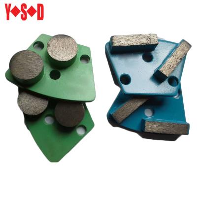 China Trapezoid Diamond Grinding shoes for concrete floor for sale