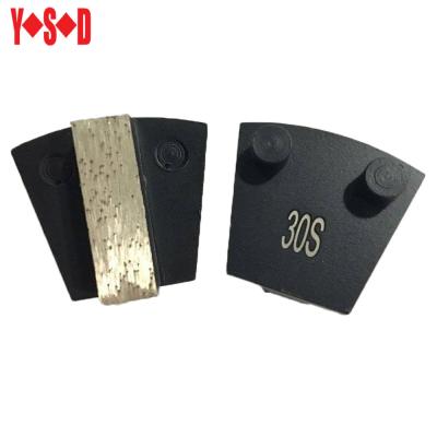China Single Diamond Segment Bar Plug N Go Toolings for Werkmaster floor grinders for sale