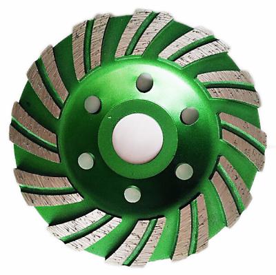 China YSD Metal Bond Turbo Segment Concrete Floor Diamond Grinding Cup Wheels for sale