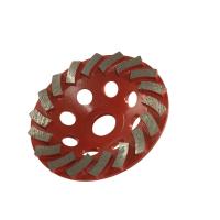 China 4inch /5inch/ 7inch   Continuous  Turbo Diamond Segmented Concrete Cup Grinding Wheel  For Cement Floor for sale