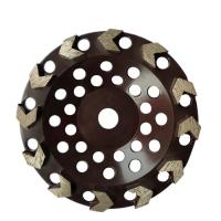 China 4 Inch 105mm Arrow Segmented Diamond Grinding Wheel Cup, Used For Polishing Concrete Stone Tiles for sale