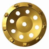 China 6 inch brazed bilateral resin alloy marble polishing diamond grinding wheel for sale