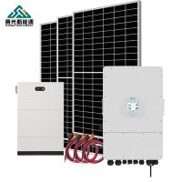 China 5kW 8kW 10kW 12kW Universal Plug Solar Panel System with 51.2V 200AH Battery and Hybrid Inverter for sale