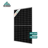 China 420W Monocrystalline Solar Panel 182x91mm Half-Cell Technology with 3 Bypass Diodes and 30/35mm Frame for sale