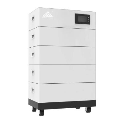 China Hybrid Grid Connection Stackable LiFePO4 Solar Battery 5KWH 10KWH 15KWH 20KWH with 5000+ Cycles and -20°C to 60°C Operating Range for sale