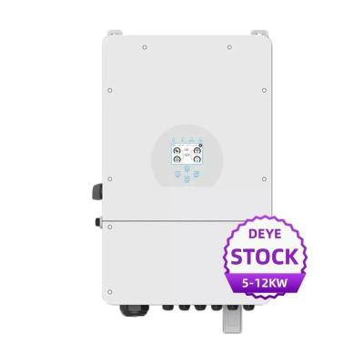 China DEYE 8-12kW Three Phase Hybrid Solar Inverter with MPPT 350-650V Range and 240A Charging for Off-Grid Systems for sale