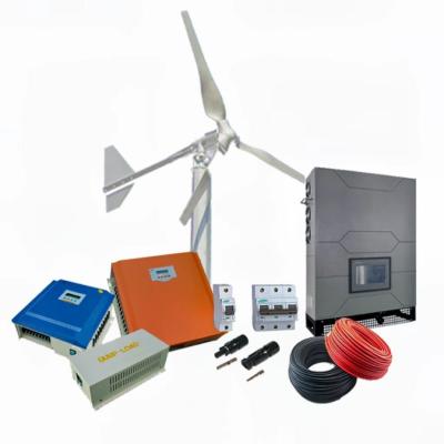China 10KW 380VAC On Grid Wind Solar Hybrid Power System with Reinforced Glass Fiber Blade for sale