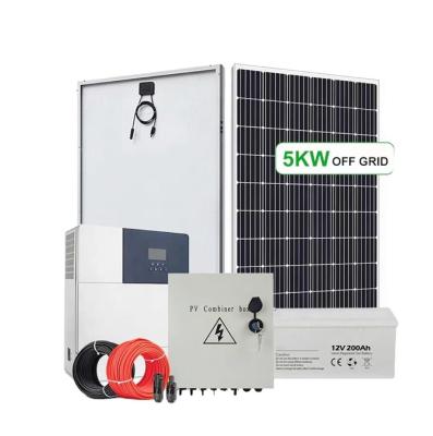 China 5.5KW 51.2V Off-Grid Solar System Kit with 5-10KWH Battery for Myanmar Market for sale