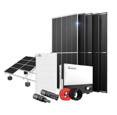 China 5KW Residential Hybrid Solar Generator System with 51.2V 200AH Battery and 450W Panels for sale