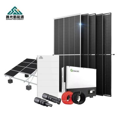 China 20KWh 12kW Hybrid Solar Energy System with MPPT Controller and Lead Acid Battery Options for sale