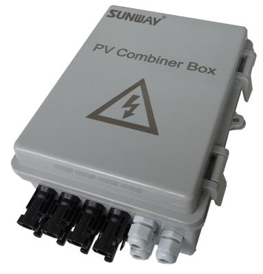 China SUNWAY SWHL-4 PV Combiner Box 4 String 250V 40A IP65 Waterproof Solar System Protection for sale