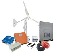 China 1KW-20KW Home Wind Turbine Generator Wind Solar Hybrid Power System with On Grid Inverter for sale