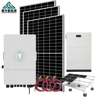 China 5kW Home Solar Energy Storage System 5000W Monocrystalline Panels Hybrid Inverter for sale