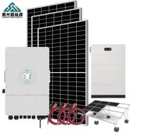 China 5KW Hybrid Solar System with 51.2V 200AH Battery and 450W Panels for Industrial Residential Use for sale