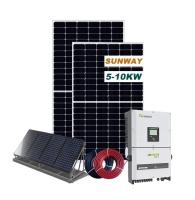 China 10kW 220VAC Grid-Tied Solar Power System with 99.6% Efficiency and 30-Year Panel Warranty for sale