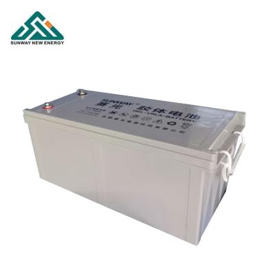 China 12V 200Ah 250Ah Solar Gel Battery Deep Cycle Lead Acid for Off Grid Energy Storage for sale