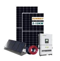 China 5kW & 10kW Grid-Tied Solar Power Systems with 420W-450W Panels and 99.6% Efficiency Inverters for sale