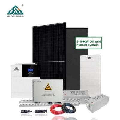China Custom 10kW 20kW 30kW Off-Grid Solar Power System with 50Hz/60Hz Output and 240V Battery Bank for sale