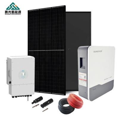 China 5KW Hybrid Solar Power System with 450W Panels and 51.2V 200AH Battery for Home Energy Storage for sale
