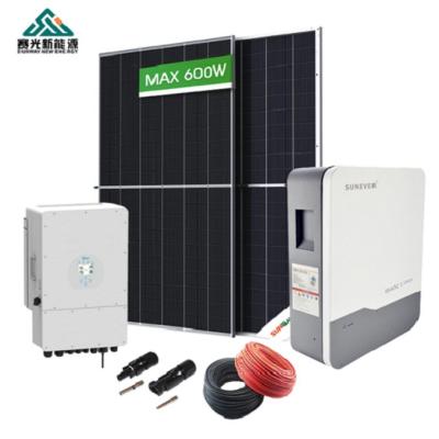 China 10kW 12kW Hybrid Solar Power System with 450W Panels and Lithium Battery for Home Energy for sale