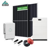 China 5000W 6000W 8000W Hybrid Solar Energy System with LiFePO4 Battery for sale