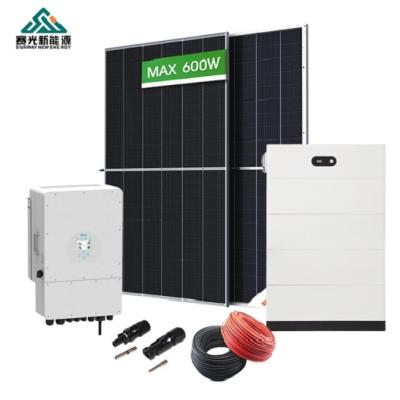 China CE Certified 10kW 12kW Monocrystalline Silicon Solar Panel PV System for Home Use for sale