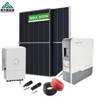 China 8kW Complete Home Solar Power System Kit with 450W Mono Panels and 10kWh Lithium Battery for sale