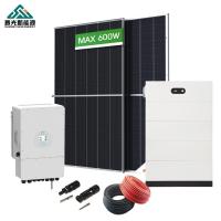 China 5kW 8kW 10kW Roof Mounting Lead-Acid Battery Solar Energy System for Home Hybrid Use for sale