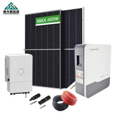 China 5kW-10kW Hybrid Solar Energy Storage System with Lithium Battery and Lead-Acid Support for sale
