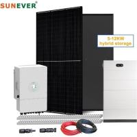 China 6000 Cycles 80% DOD Hybrid Solar Energy System 5kw 6kw 8kw 10kw with Lithium Battery for sale