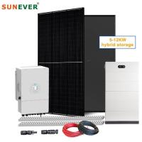 China 6kW 8kW 10kW Hybrid Solar Power System with Battery Backup for Home 24h for sale
