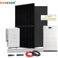 China Home Solar Energy Storage System 6kw 8kw 10kw Hybrid Kit Complete Power Generator for sale