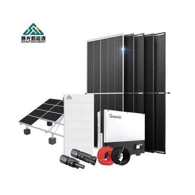 China Complete Solar Energy System Deye Hybrid Inverter 5kw 8kw MPPT Controller 450W Panels for sale