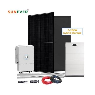 China Monocrystalline Solar Panel Home Energy Storage System 5kW 10kW Hybrid Inverter for sale