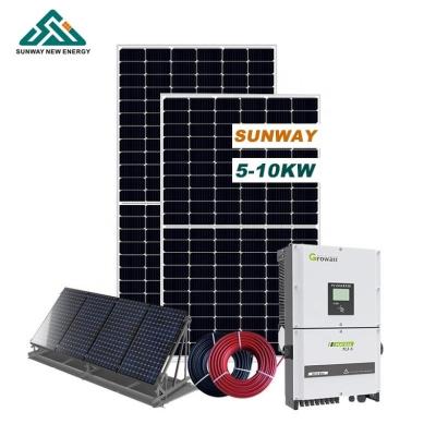 China 10kW 20kW On-Grid Solar System with 99.6% Efficiency Monocrystalline Panels 30-Year Warranty for sale