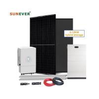 China 10kW Solar Power System 450W Monocrystalline Panels 51.2V 200Ah Lithium Battery Hybrid Inverter for sale